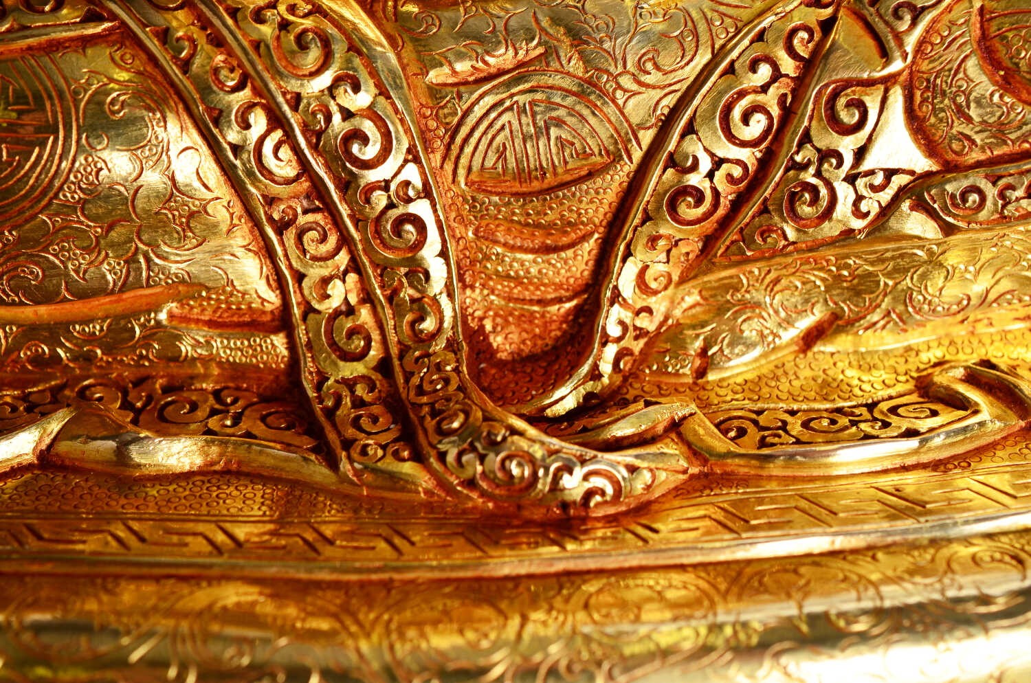 Marpa Buddha Replika Statue vollfeuervergoldet 22 cm Nepal kaufen