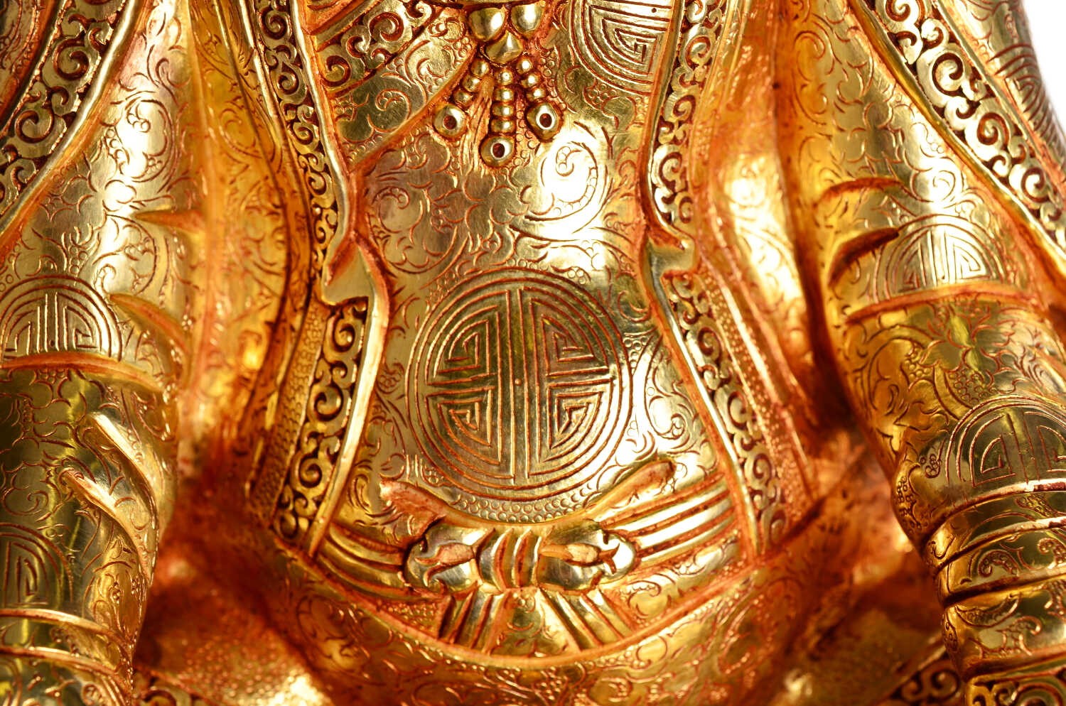 Marpa Buddha Replika Statue vollfeuervergoldet 25 cm Nepal kaufen