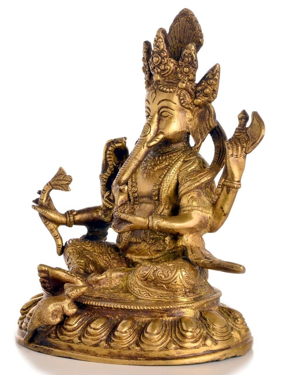 Ganesh sitting - 20 cm