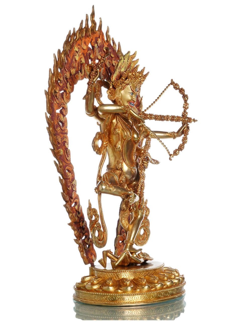 Kurukulla 2 - Rote Tara 41 cm volleuervergoldete Statue