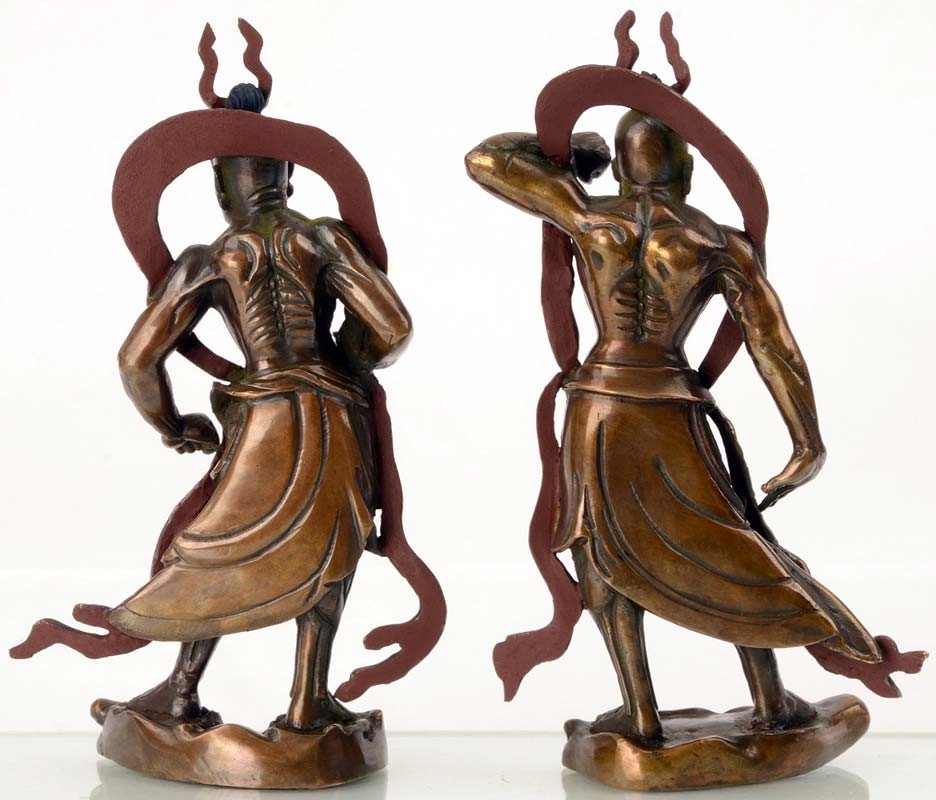 Nio Kangoo Agyo and Ungyo 16,5 cm oxidied