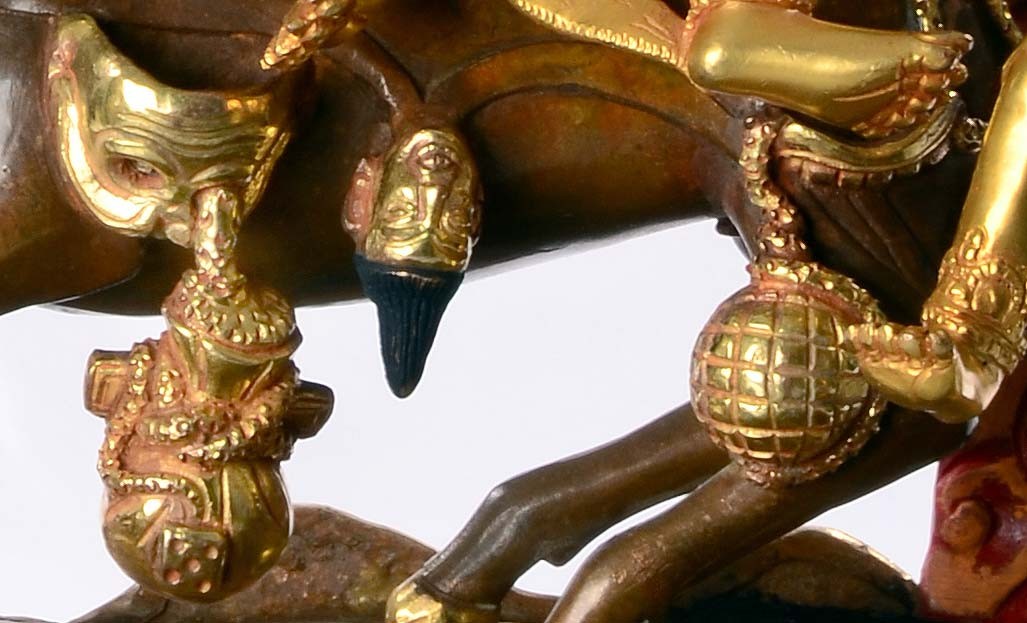 Palden Lhamo - Devi Lhamo 42 cm feuervergoldet