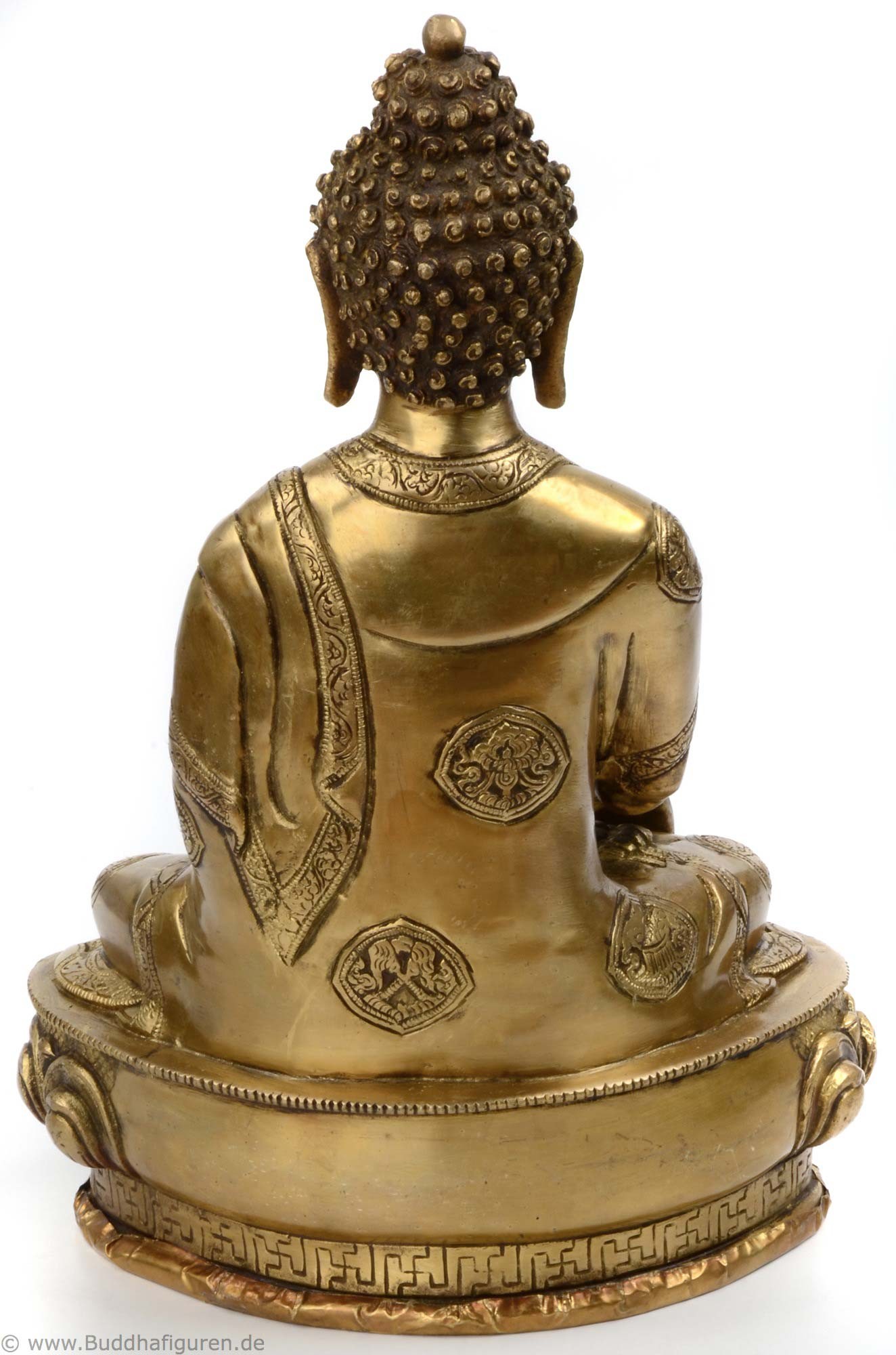 Akshobhya 32 cm Messing Buddha-Statue ziseliert