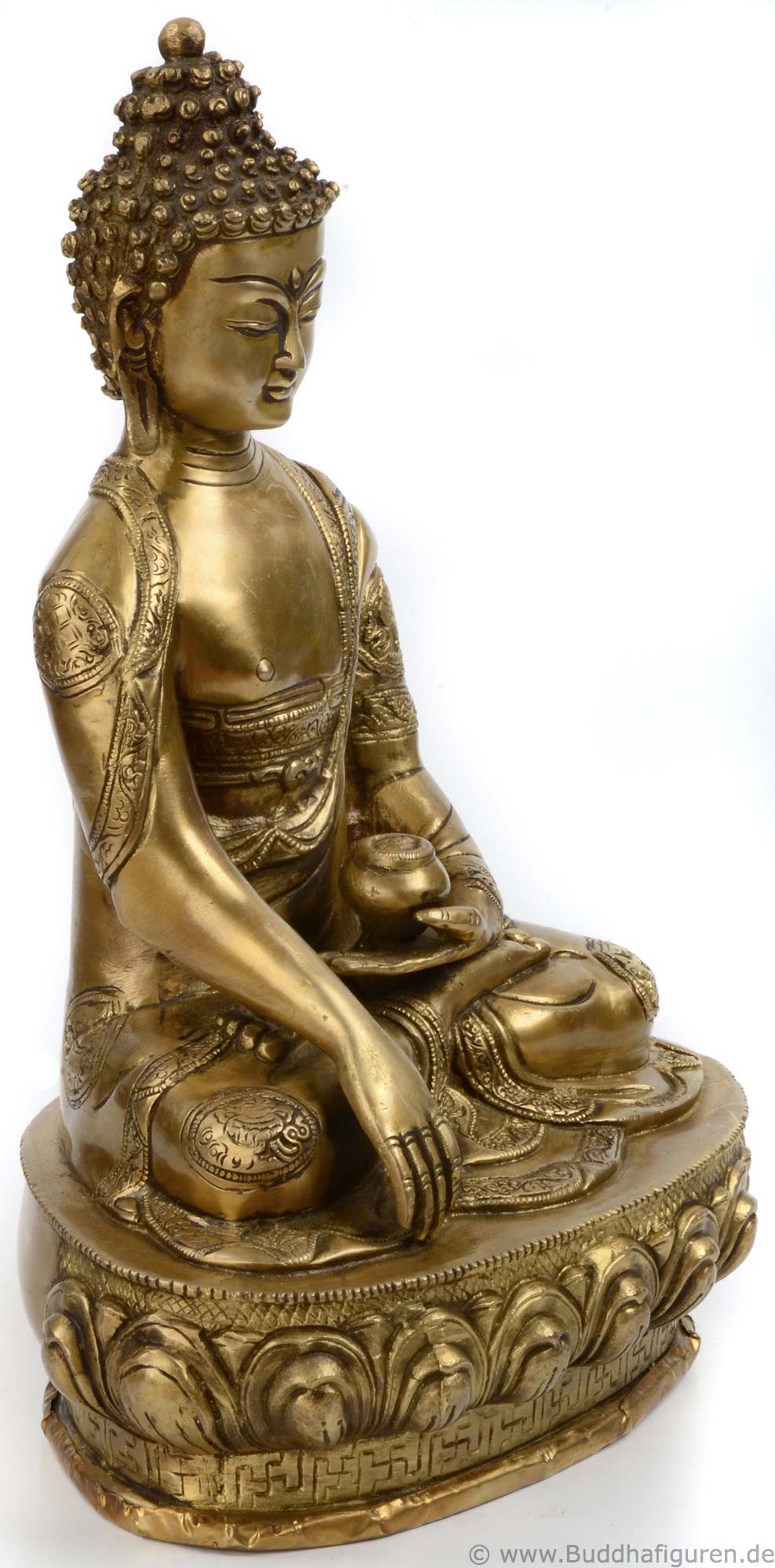 Akshobhya 32 cm Messing Buddha-Statue ziseliert