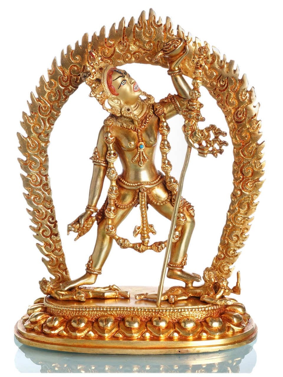 Vajra Dakini 19,5 cm feuervergoldet